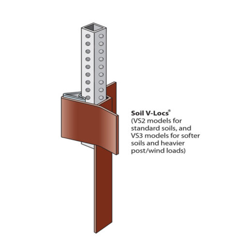 2" Qwik Punch Square Sign Post - Traffic Safety Supply Company