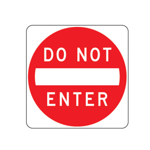 LED Do Not Enter BlinkerSign - R5-1 - Traffic Safety Supply Company