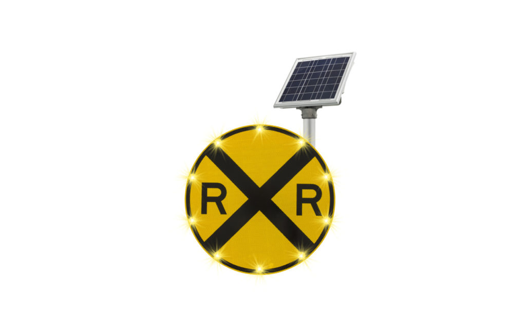 LED Railroad Crossing BlinkerSign- W10-1 - Traffic Safety Supply Company