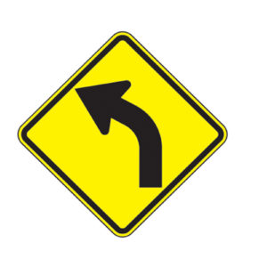 Sharp Right Turn Sign W1-1R - Traffic Safety Supply Company