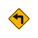 Sharp Left Turn Sign W1-1L - Traffic Safety Supply Company