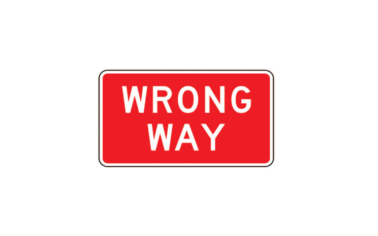 Wrong Way Sign R5-1a - Traffic Safety Supply Company