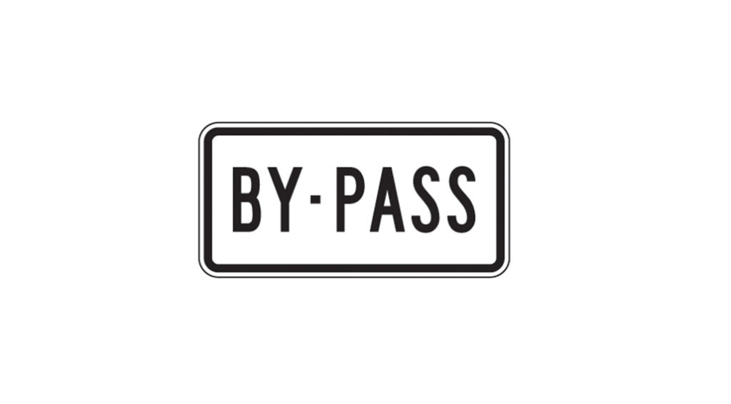 By-Pass Directional Sign M4-2 - Traffic Safety Supply Company