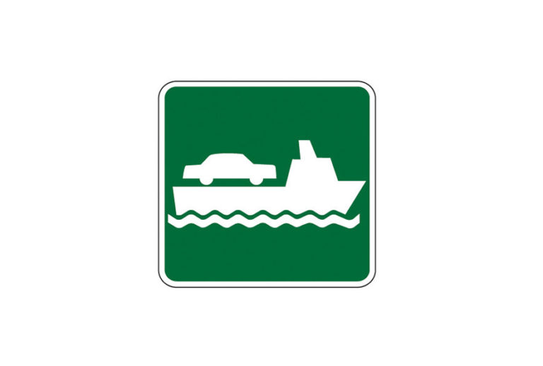 Vehicle Ferry Sign I-9 - Traffic Safety Supply Company