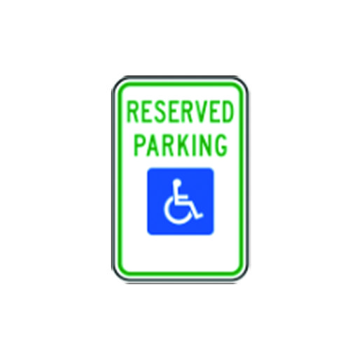 Reserved Parking Handicapped Sign R7-8 - Traffic Safety Supply Company