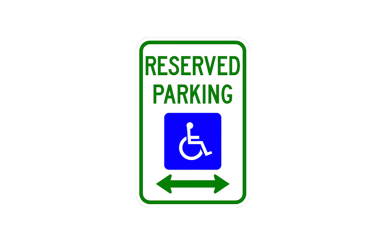 Reserved Parking Handicapped Sign R7-8 - Traffic Safety Supply Company
