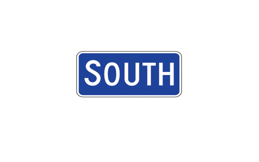 South Directional Sign M3-3 (Interstate) - Traffic Safety Supply Company