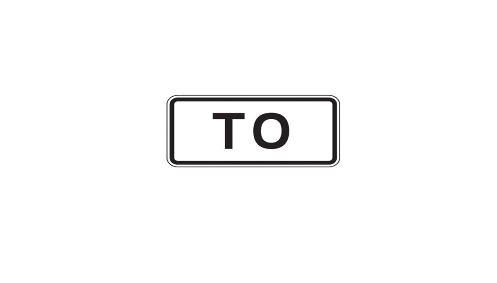 To Directional Sign M4-5 - Traffic Safety Supply Company
