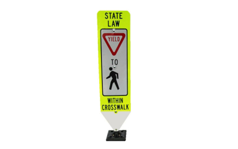 In-Street Pedestrian Crossing Sign - Traffic Safety Supply Company