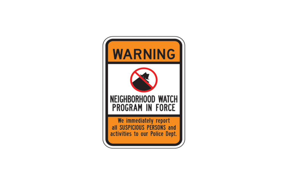 Warning Neighborhood Watch Program Sign - Traffic Safety Supply Company