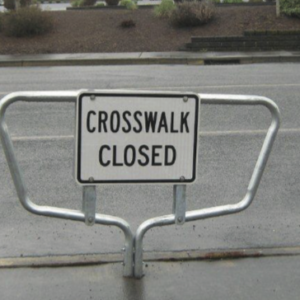 Crosswalk Closure Support - Traffic Safety Supply Company