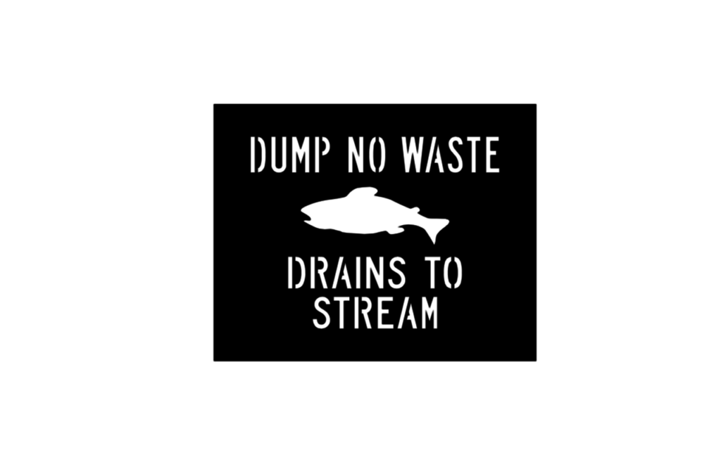 Drain to Stream Stencils - Traffic Safety Supply Company