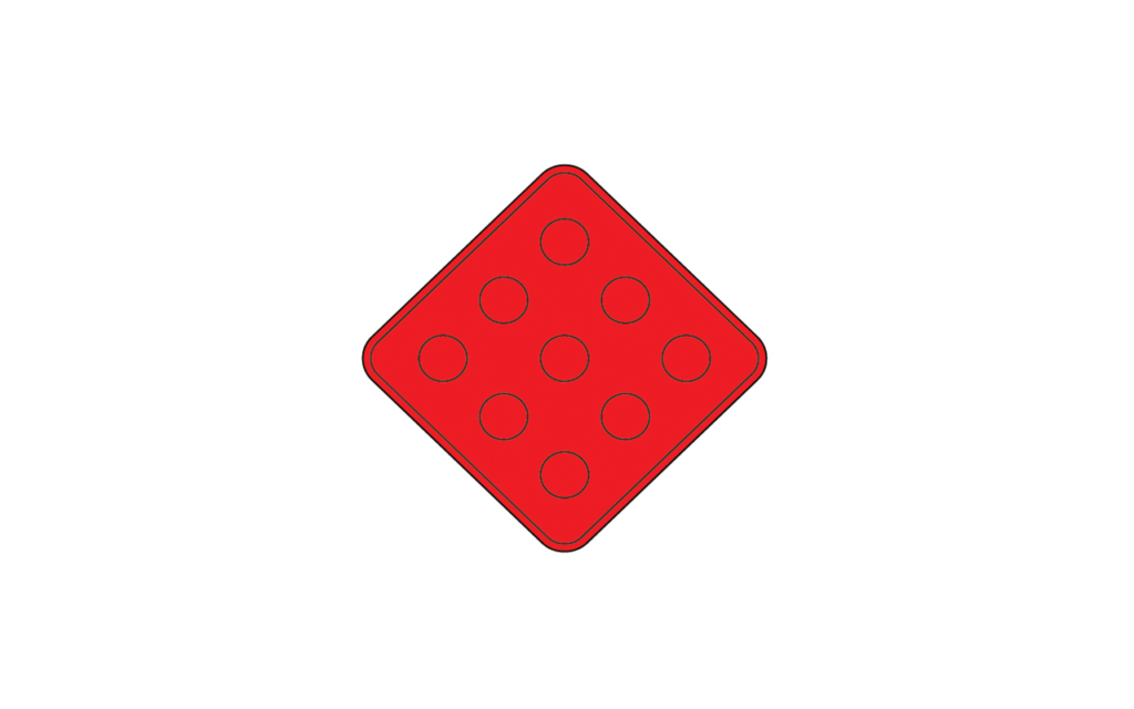 Red Object Marker OM4-1 - Traffic Safety Supply Company