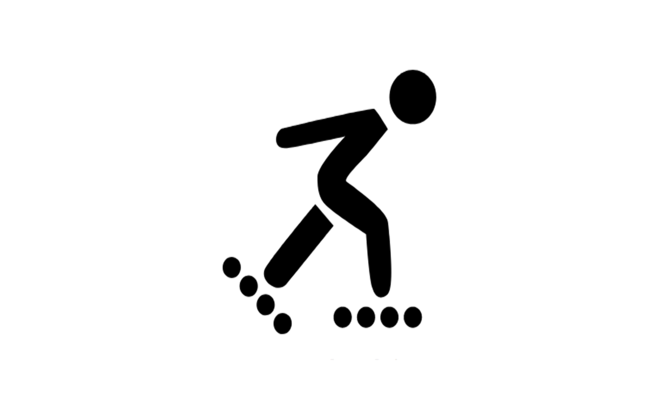 Roller Blading Symbol Stencil - Traffic Safety Supply Company