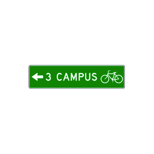 Bicycle Destination and Distance (Arrow) (1 direction) Sign D1-1c ...