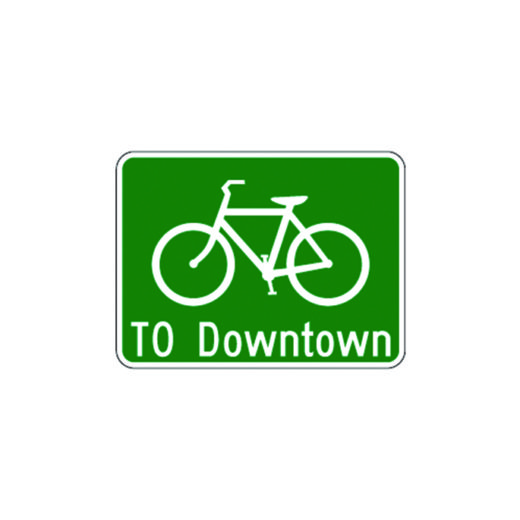 Bike Route Guide Sign D11-1c - Traffic Safety Supply Company