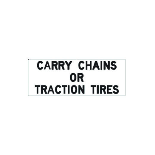 Carry Chains OR Traction Tires Sign OR15-15A - Traffic Safety Supply ...