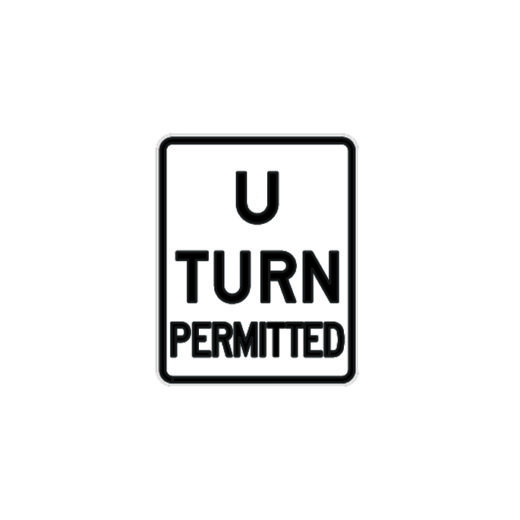 U Turn Permitted OR3-12 - Traffic Safety Supply Company