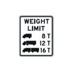 Truck Weight Limit (with symbols) Sign R12-5 - Traffic Safety Supply ...