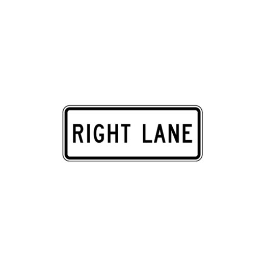Right Lane Sign R3-5fP - Traffic Safety Supply Company