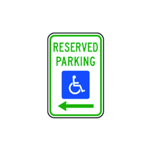 Reserved Parking Handicap Sign R7-8L - Traffic Safety Supply Company