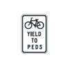 Bicycles Yield To Peds Sign R9-6 - Traffic Safety Supply Company