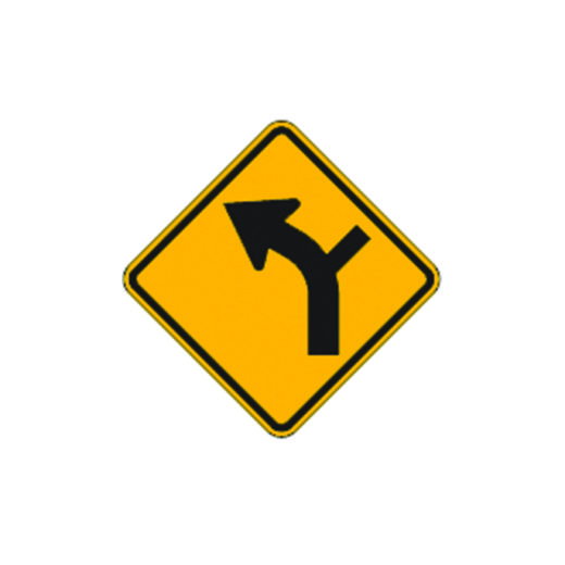 Left Horizontal Alignment Sign W1-10L - Traffic Safety Supply Company
