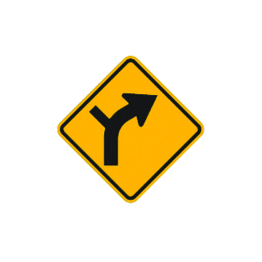 Right Horizontal Alignment Sign W1-10R - Traffic Safety Supply Company