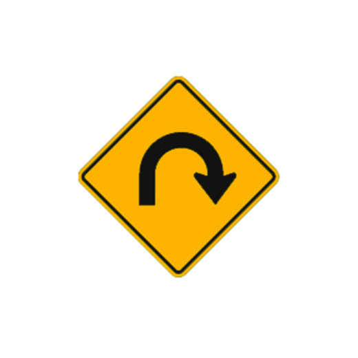 Hairpin Curve Sign W1-11 - Traffic Safety Supply Company