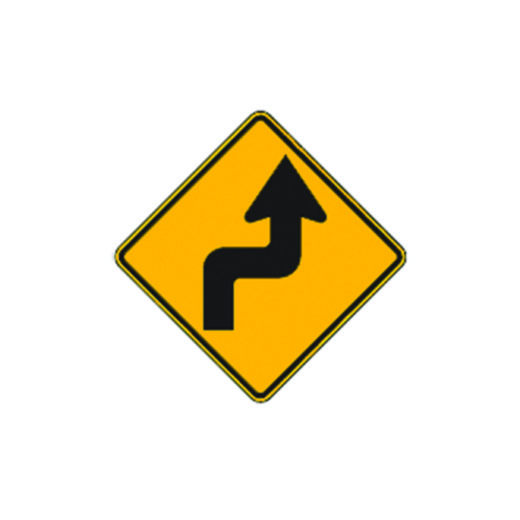 Right Reverse Turn Sign W1-3R - Traffic Safety Supply Company