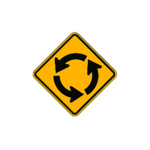 Circular Intersection Sign W2-6 - Traffic Safety Supply Company