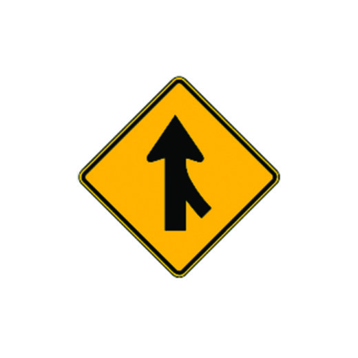 Right Lane Merge Sign W4-1R - Traffic Safety Supply Company
