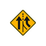 Added Lane Sign W4-3 - Traffic Safety Supply Company