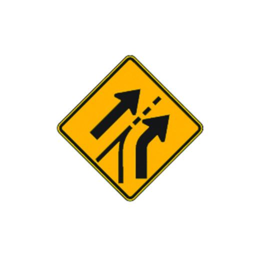 Entering Roadway Added Lane Sign W4-6 - Traffic Safety Supply Company