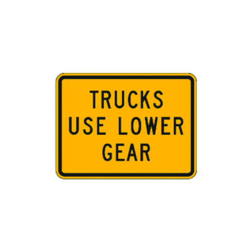 Trucks Use Lower Gear Sign W7-2bP - Traffic Safety Supply Company