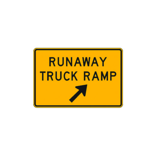 Runaway Truck Ramp Sign W7-4b - Traffic Safety Supply Company