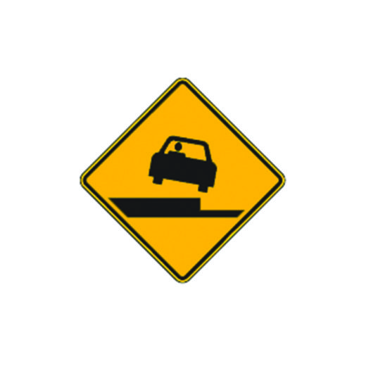 Shoulder Drop Off Sign W8-17 - Traffic Safety Supply Company
