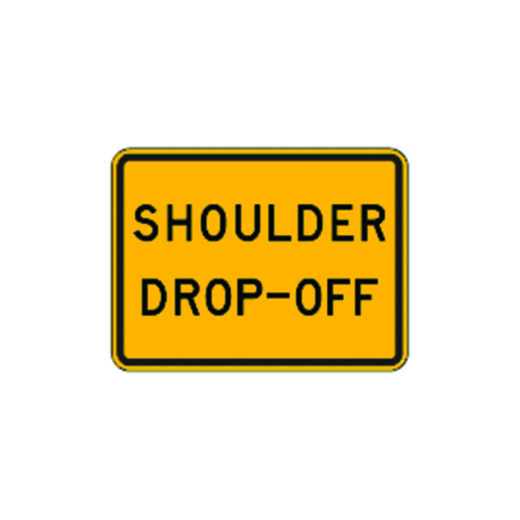 Shoulder Drop Off Sign W8-17P - Traffic Safety Supply Company