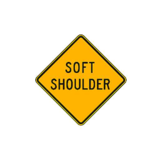 Soft Shoulder Sign W8-4 - Traffic Safety Supply Company