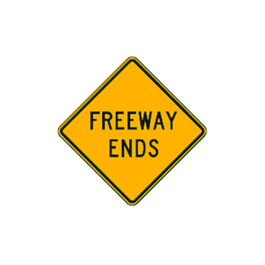 Freeway Ends Sign W19-3 - Traffic Safety Supply Company