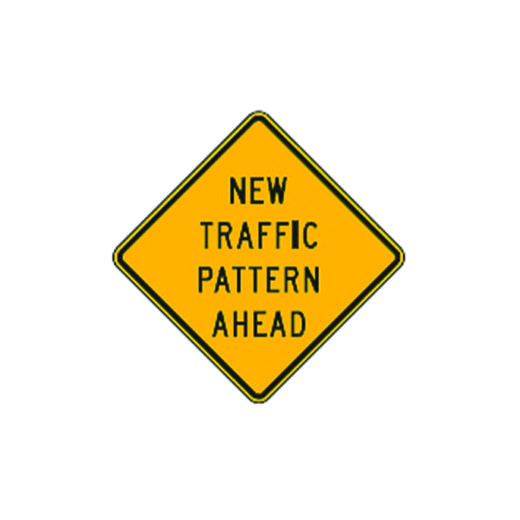 New Traffic Pattern Ahead Sign W23-2 - Traffic Safety Supply Company
