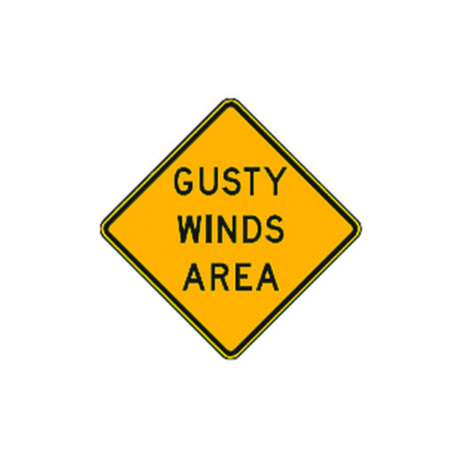 Gusty Winds Area Sign W8-21 - Traffic Safety Supply Company