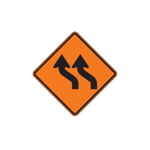 Reverse Curve Left or Right Sign W1-4b - Traffic Safety Supply Company