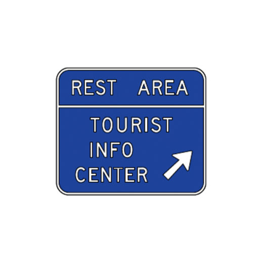 Rest Area Tourist Info Center Sign D5-8 - Traffic Safety Supply Company