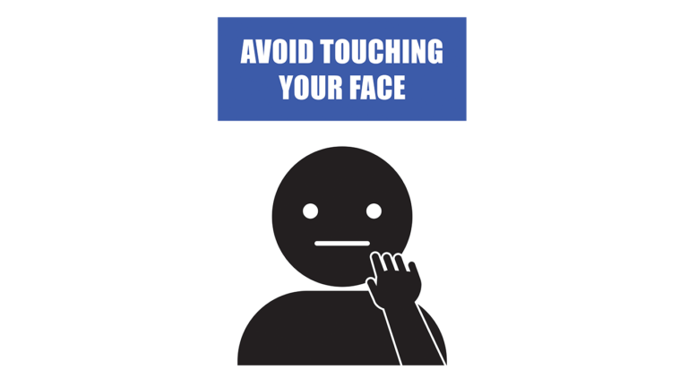 Avoid Touching Your Face Sign - Traffic Safety Supply Company