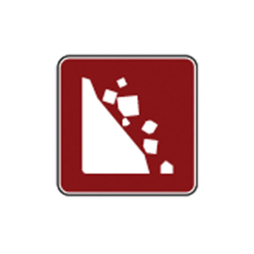 Falling Rocks Symbol Sign RS-008 - Traffic Safety Supply Company