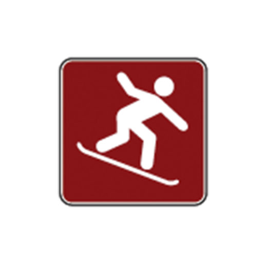 Snowboarding Sign RS-127 - Traffic Safety Supply Company