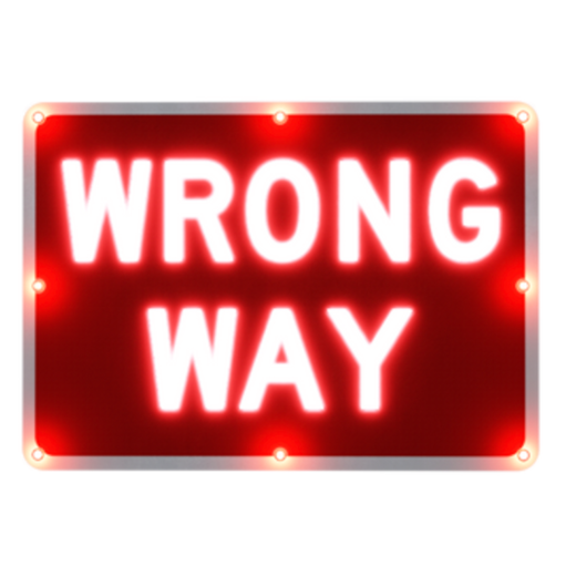 LegendViz Wrong Way Sign - Traffic Safety Supply Company
