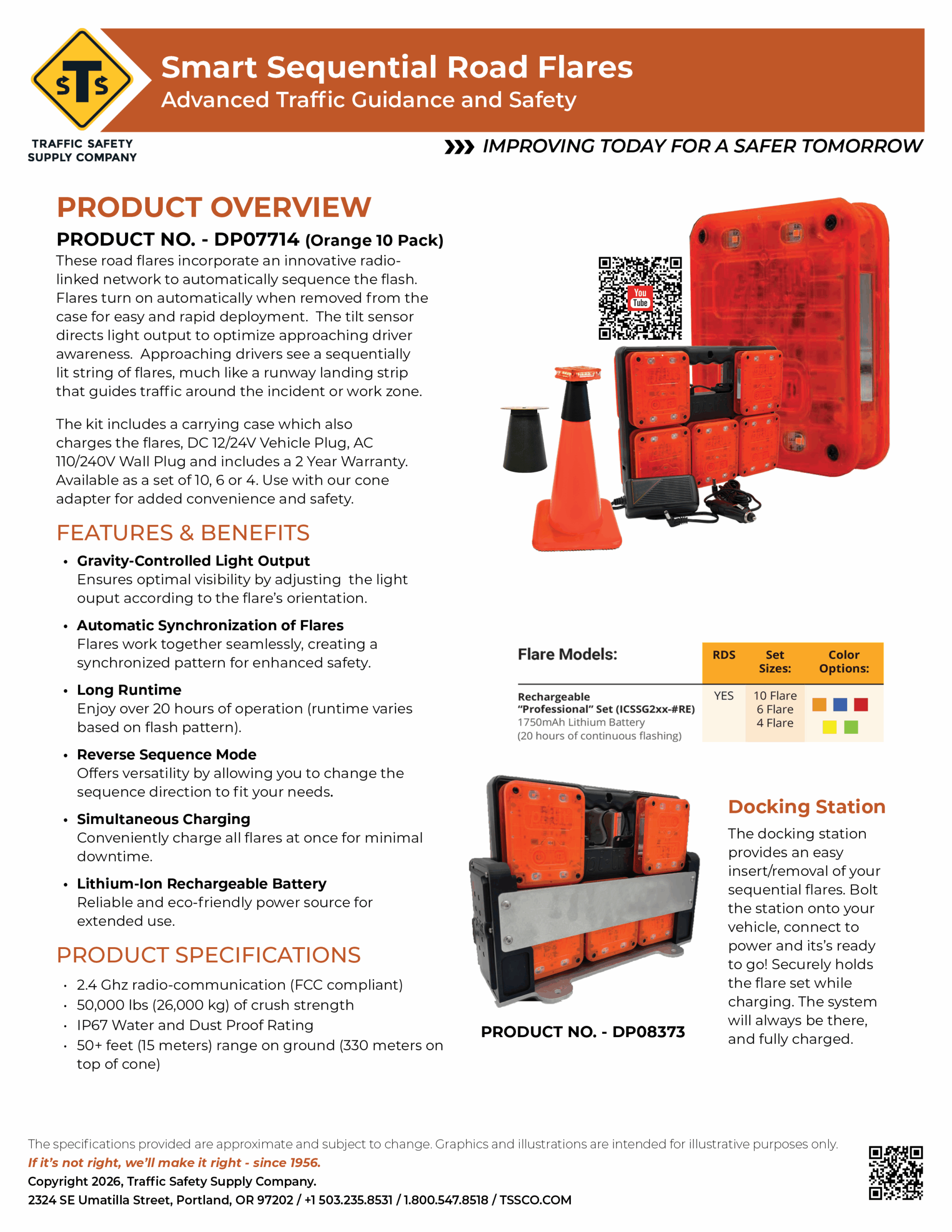 Smart Sequential Road Flares - Traffic Safety Supply Company